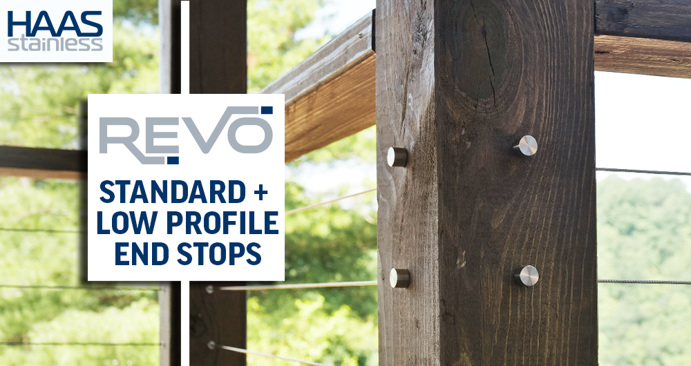 HAAS REVO Cable Railing Standard and Low-Profile End Stops
