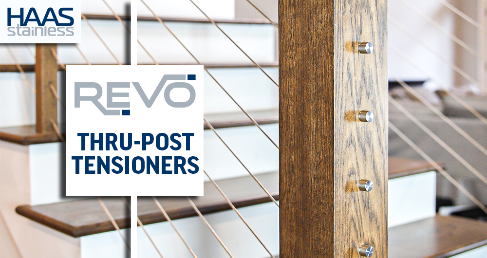 HAAS REVO Cable Railing Through-Post Tensioners