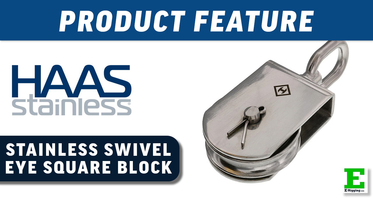 HAAS Stainless Swivel Eye Square Block