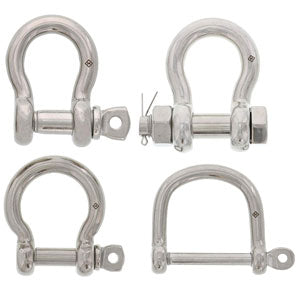 Stainless Steel Shackles | Great for Marine & Outdoor Use