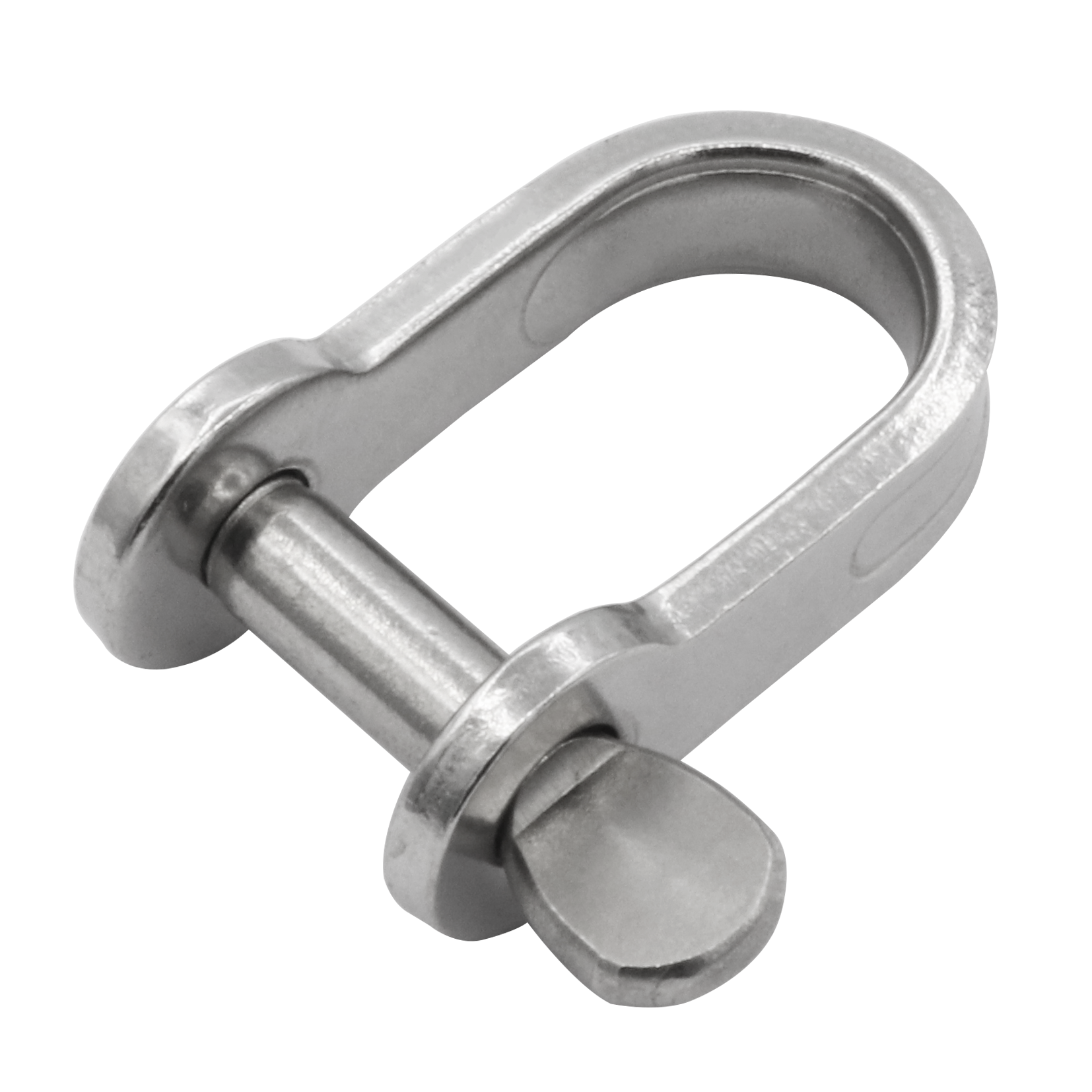 1/4" Type 316 Stainless Steel Stamped Flat Shackle