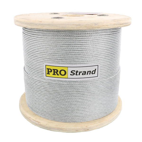 PRO Strand 7/8" x 2500', 6x36, EIPS, IWRC Galvanized Wire Rope