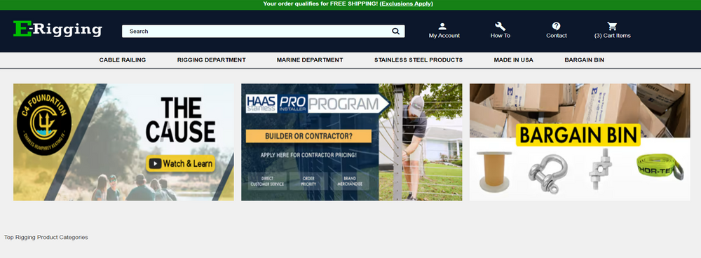 Web Design Time Machine - E-Rigging.com