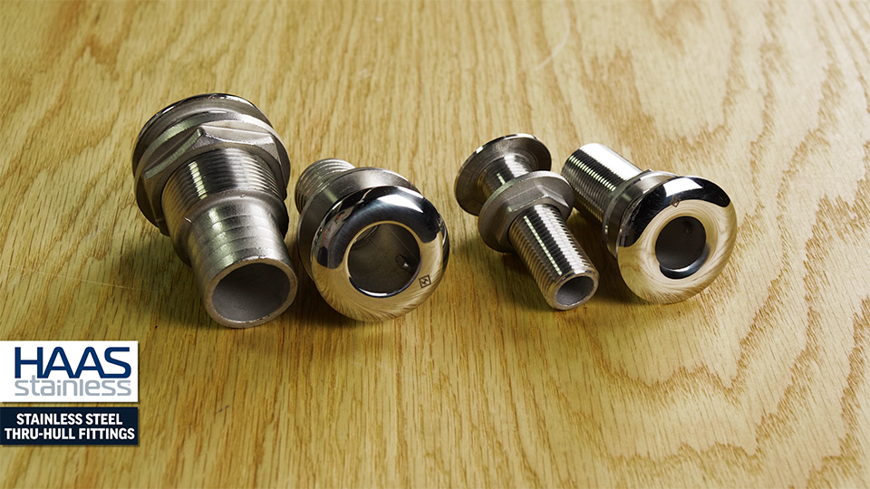 HAAS Stainless Thru Hull Fittings