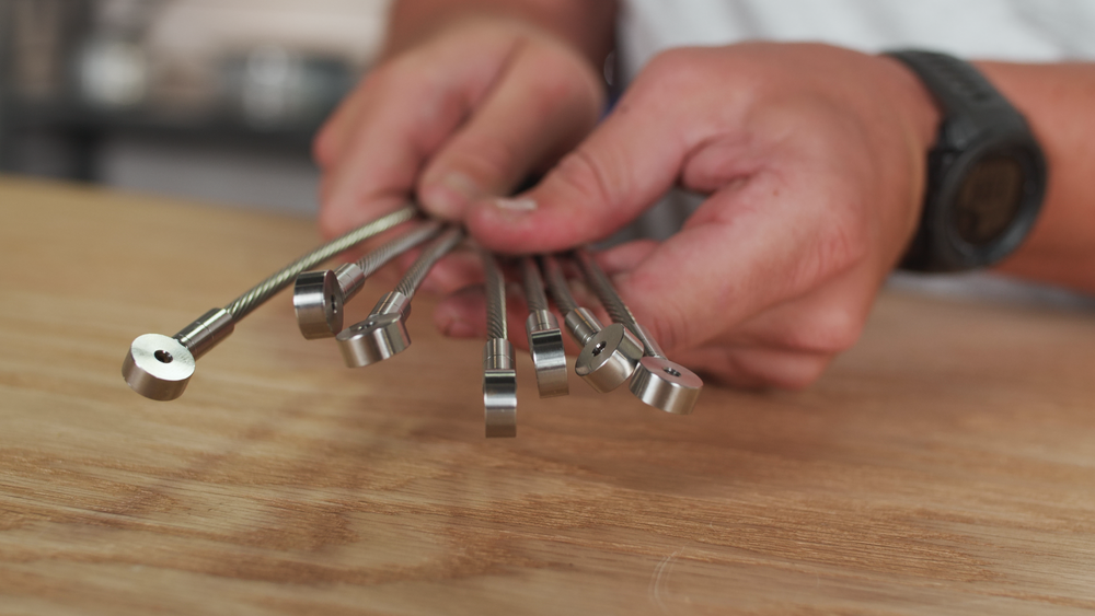 Pivot End Stops HAAS AXIS Cable Railing Components Installation