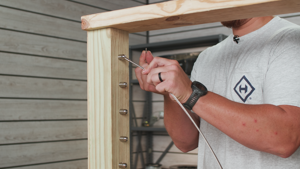 Pivot End Stops HAAS AXIS Cable Railing Components Installation