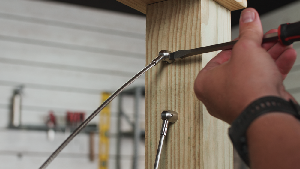 Pivot End Stops HAAS AXIS Cable Railing Components Installation