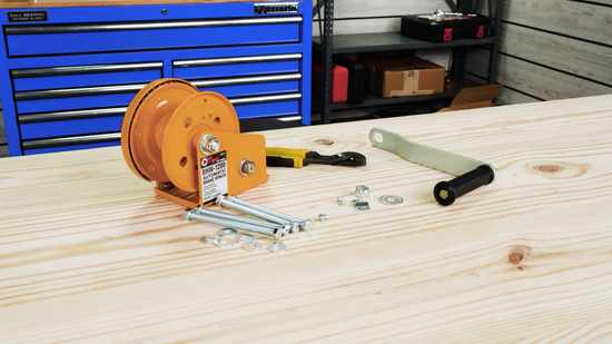 How to Install and Spool a Manual Hand Winch