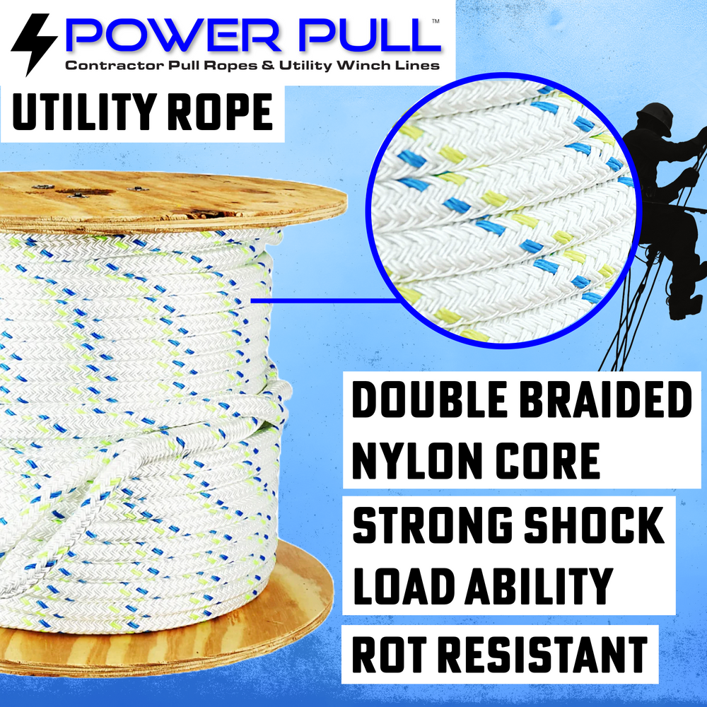 5/8" x 300' Double Braid Pull Rope