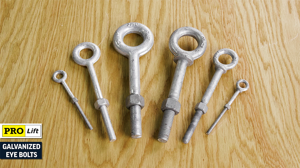 Pro Lift Galvanized Eye Bolts