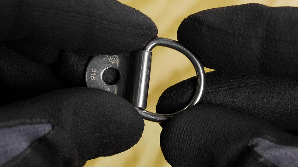 HAAS Stainless Steel D Ring with Pad Eye