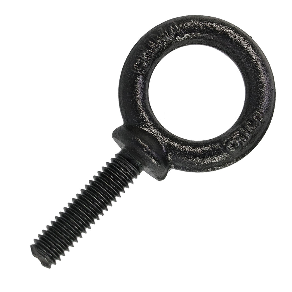 1" x 2-1/2" Shank Machinery Eye Bolt, Self-Colored