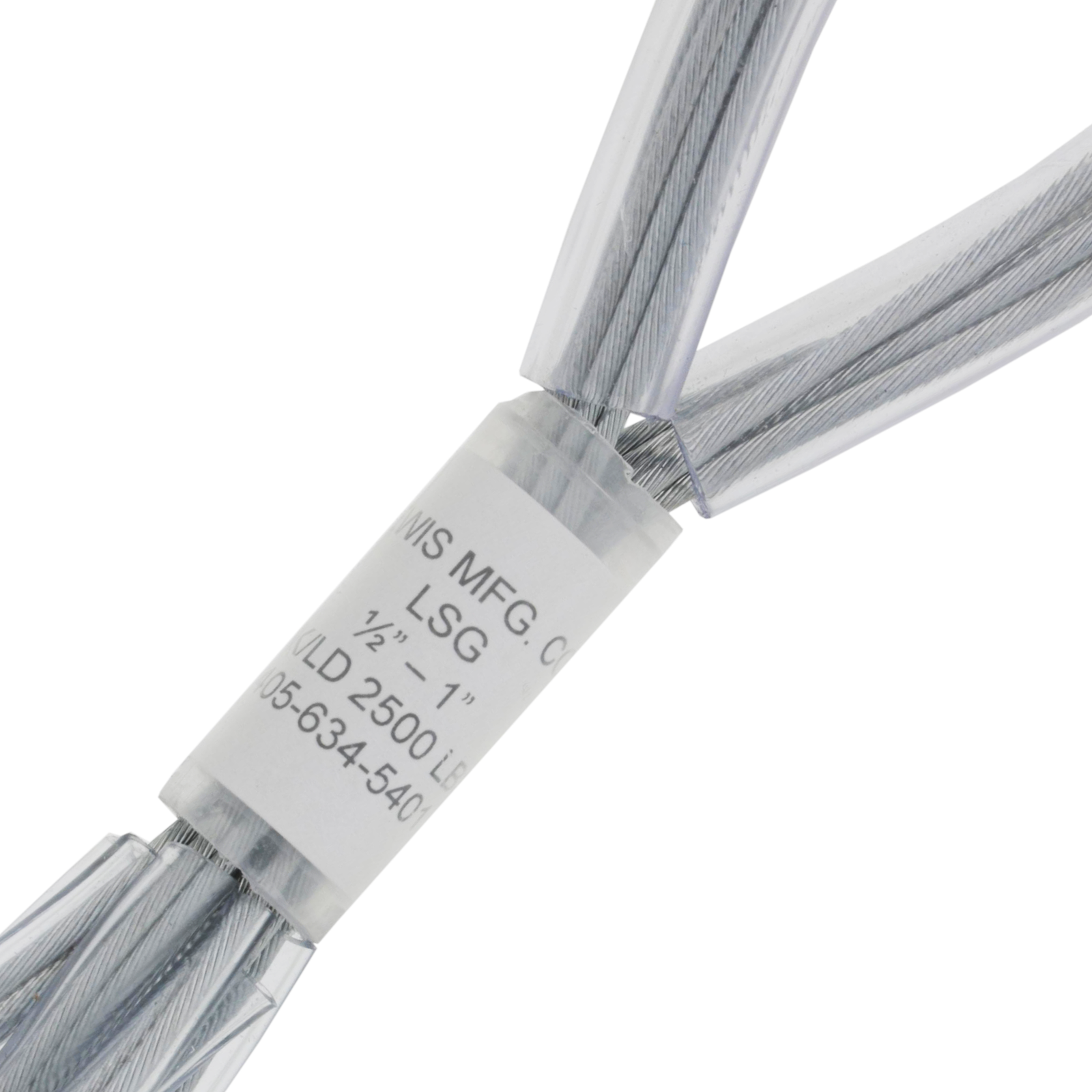 Lewis Snake Grip for 1/2" to 1" Wire Rope with Swing Link & Swivel