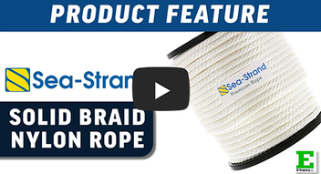 3/8" x 250' Reel, Solid Braid Nylon Rope