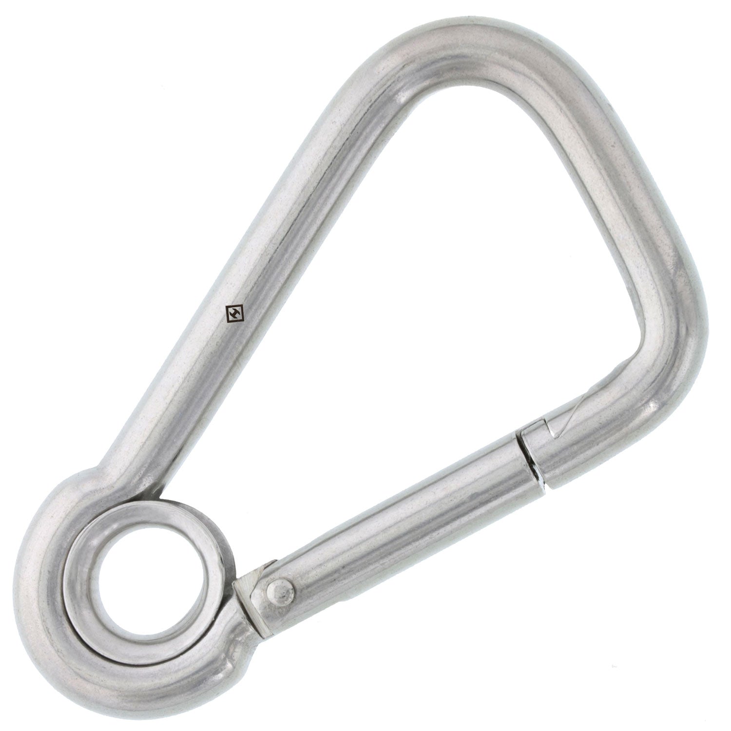 7/16" Stainless Steel Asymmetric Spring Snap Link With Eyelet