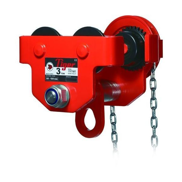1 Ton Tiger Lifting TG Single-Bar Geared Hoist Beam Trolley