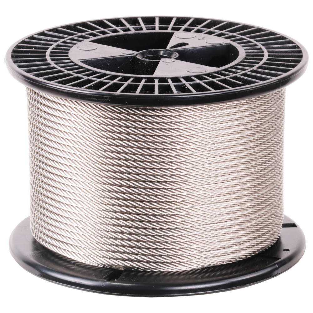 3/8" X 500', 7x19, Type 316 Stainless Steel Cable