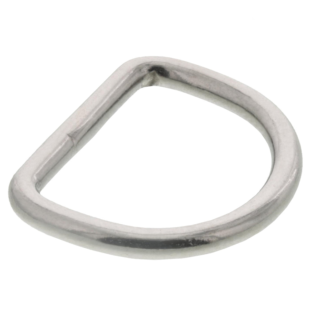 3/16" x 1" Stainless Steel D Ring