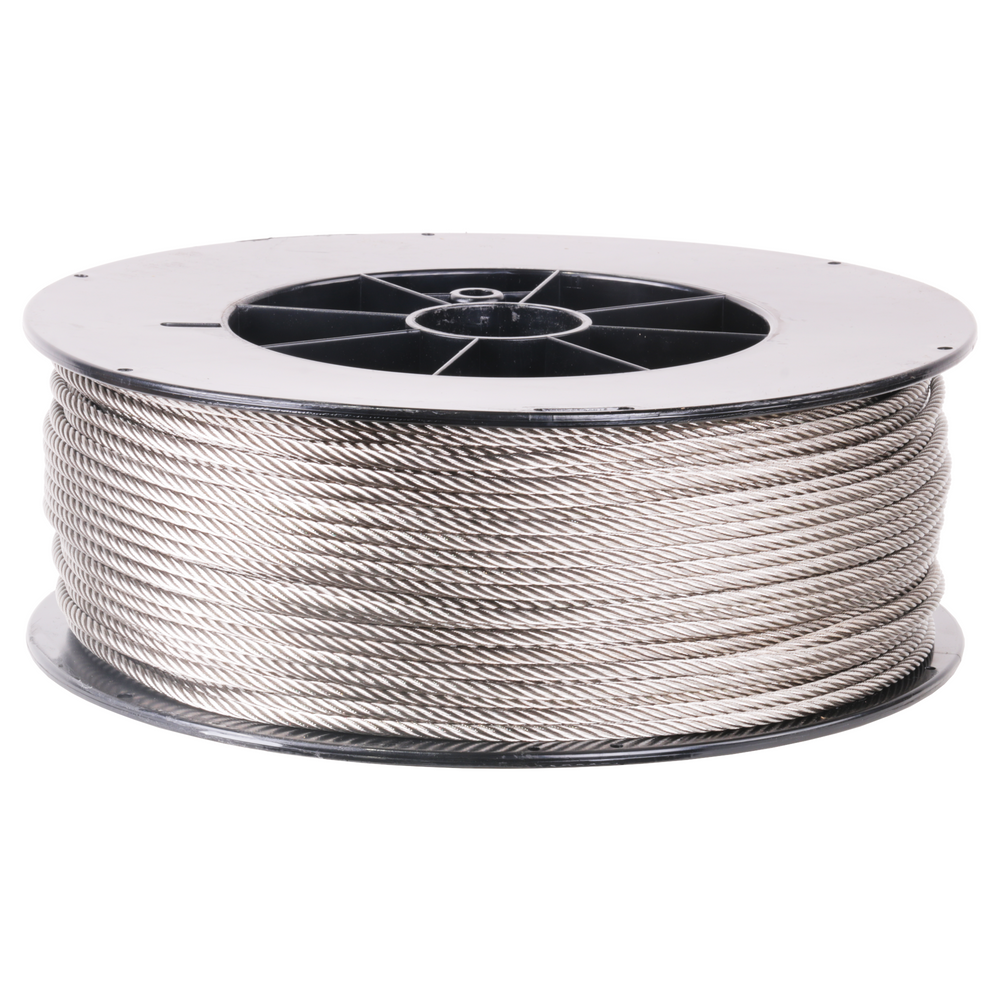 3/8" X 500', 7x19, Type 316 Stainless Steel Cable
