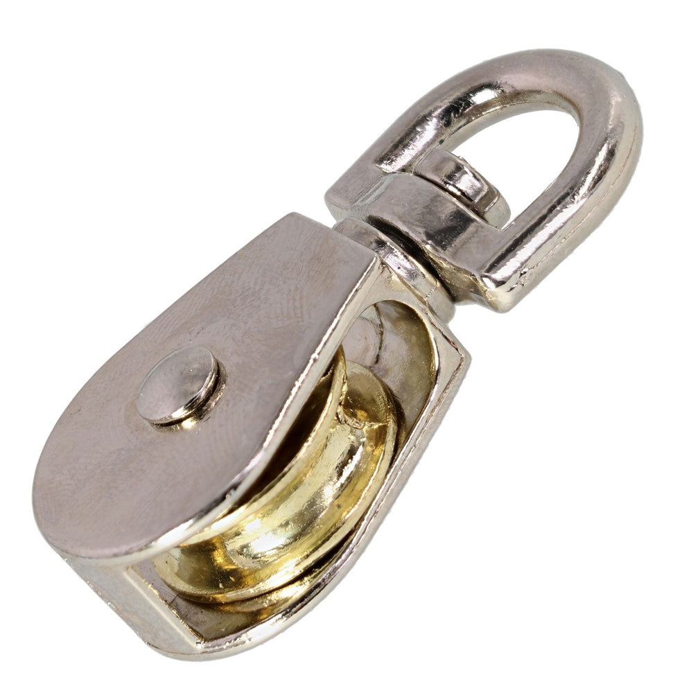 3/8" Line x 2" Diameter Swivel Eye Single Pulley