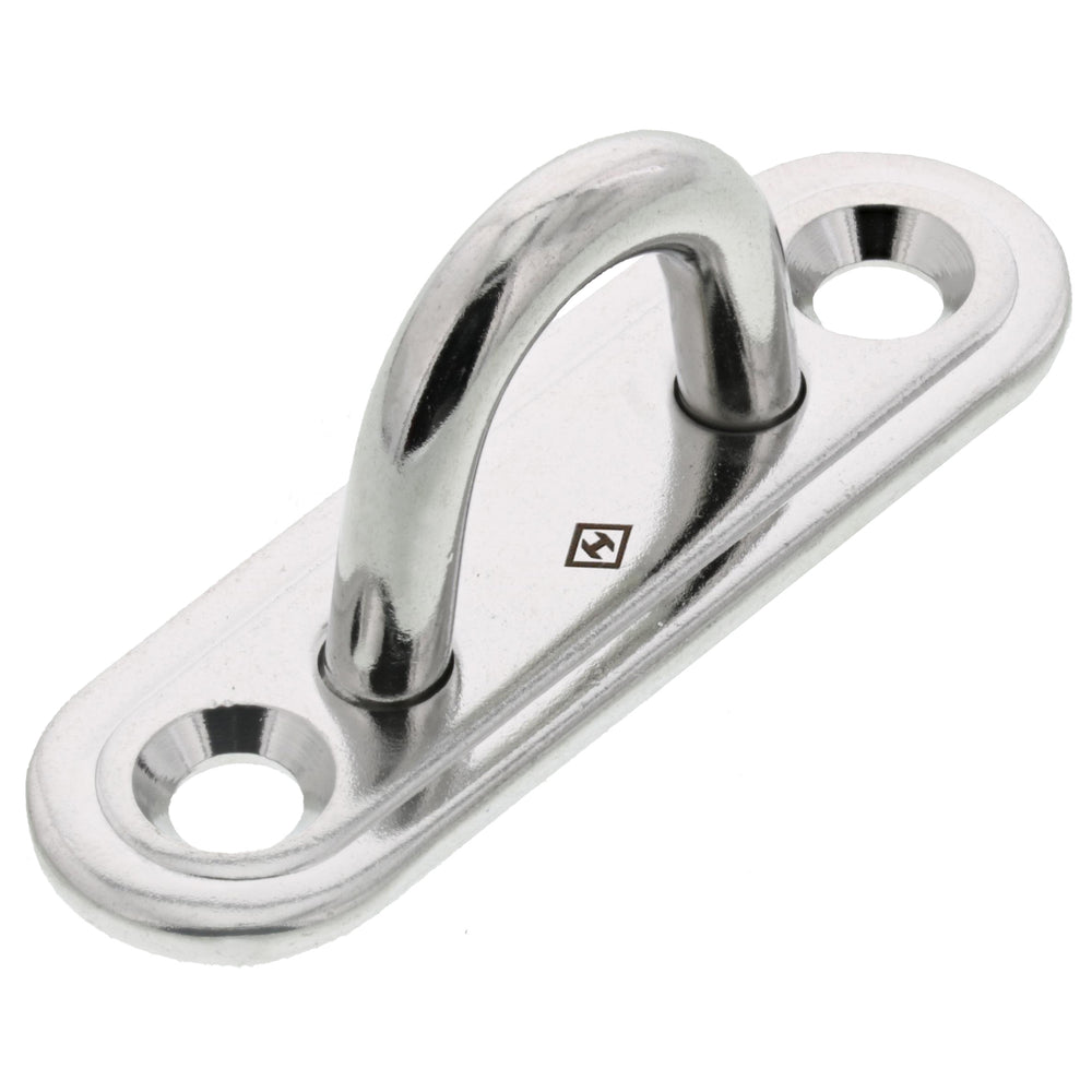 3/16" Stainless Steel Oblong Pad Eye