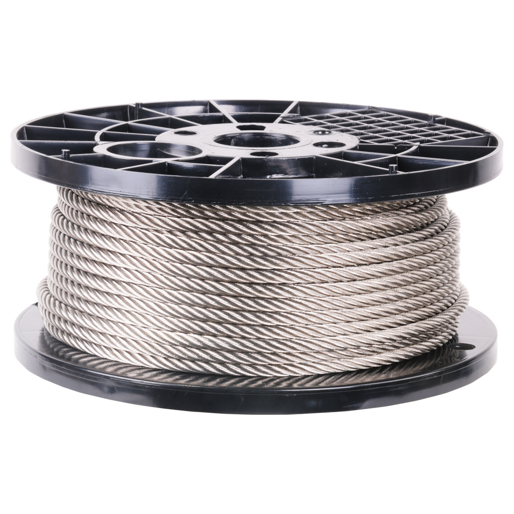 3/8" X 500', 7x19, Type 316 Stainless Steel Cable
