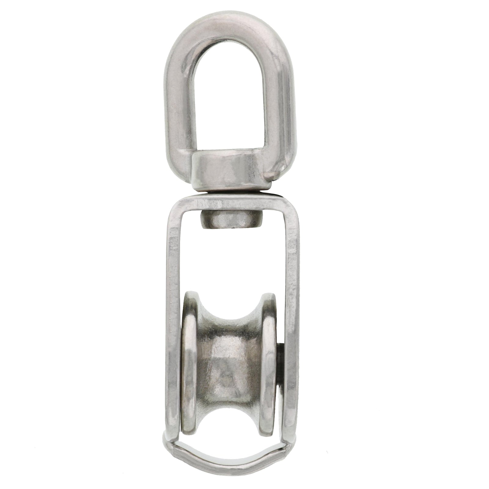 3 8 Rope X 2 Sheave Stainless Steel Swivel Eye Block