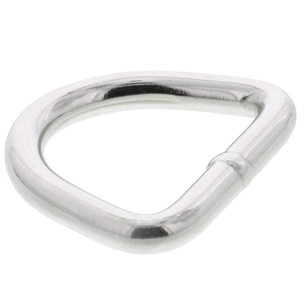 3/16" x 1" Stainless Steel D Ring