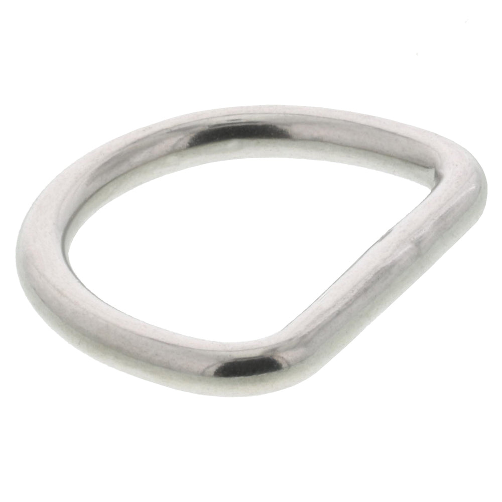 3/16" x 1" Stainless Steel D Ring