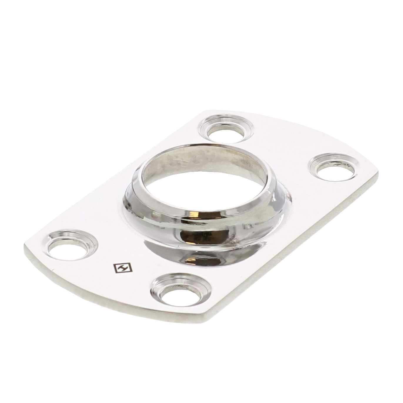 1" Tubing, 60 Degree Stainless Steel Rectangular Flat Base for Welding