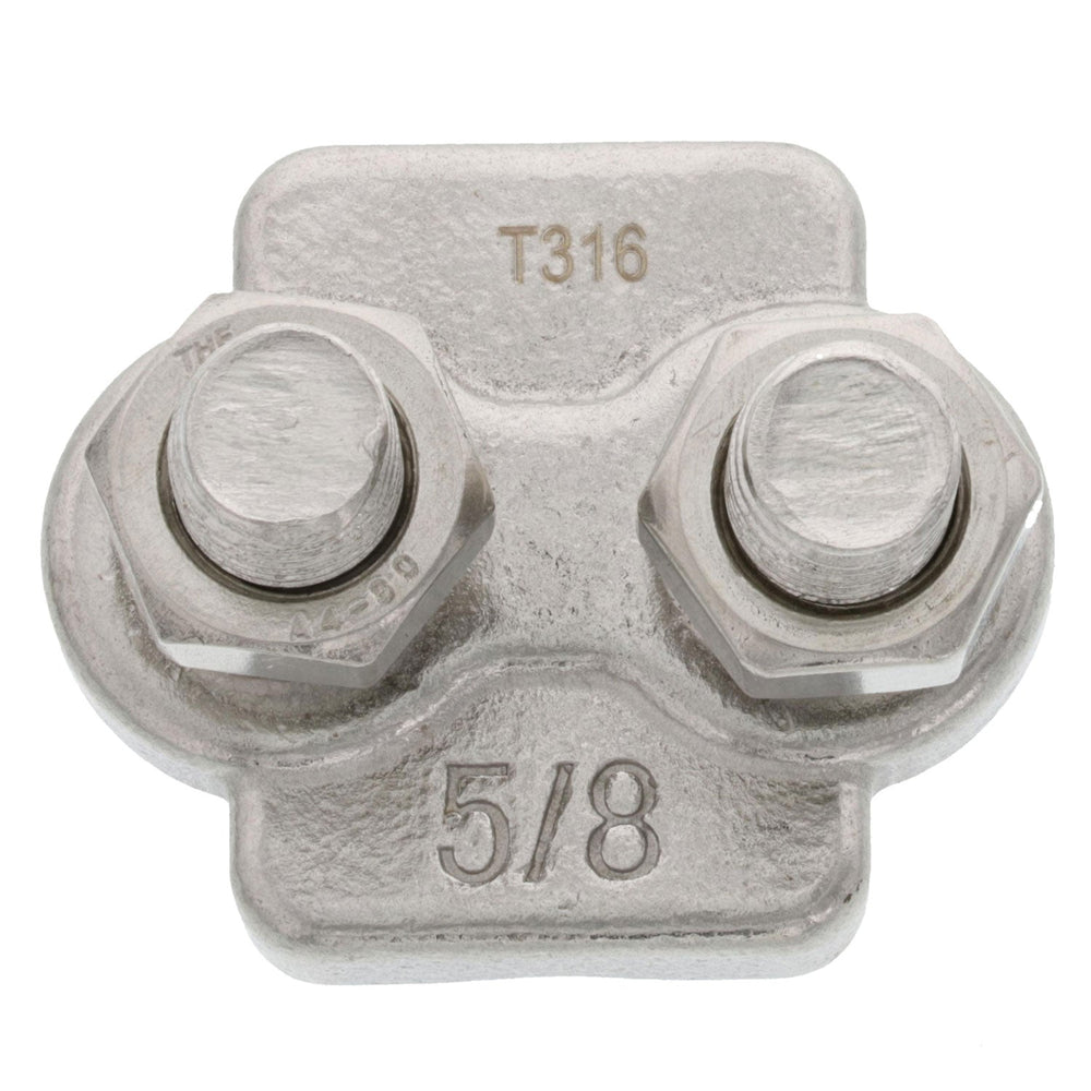 1/8" Type 316, Stainless Steel Cast Wire Rope Clip