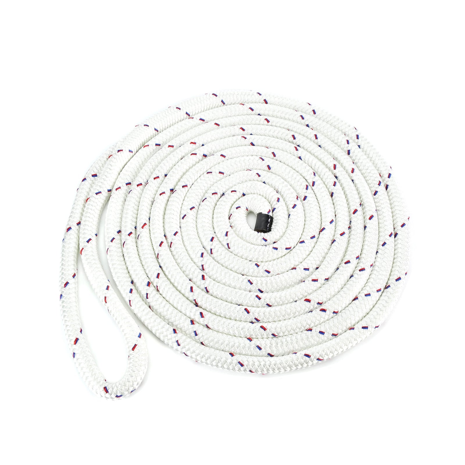 5/8" x 20' White Double Braid Nylon Dock Line Rope