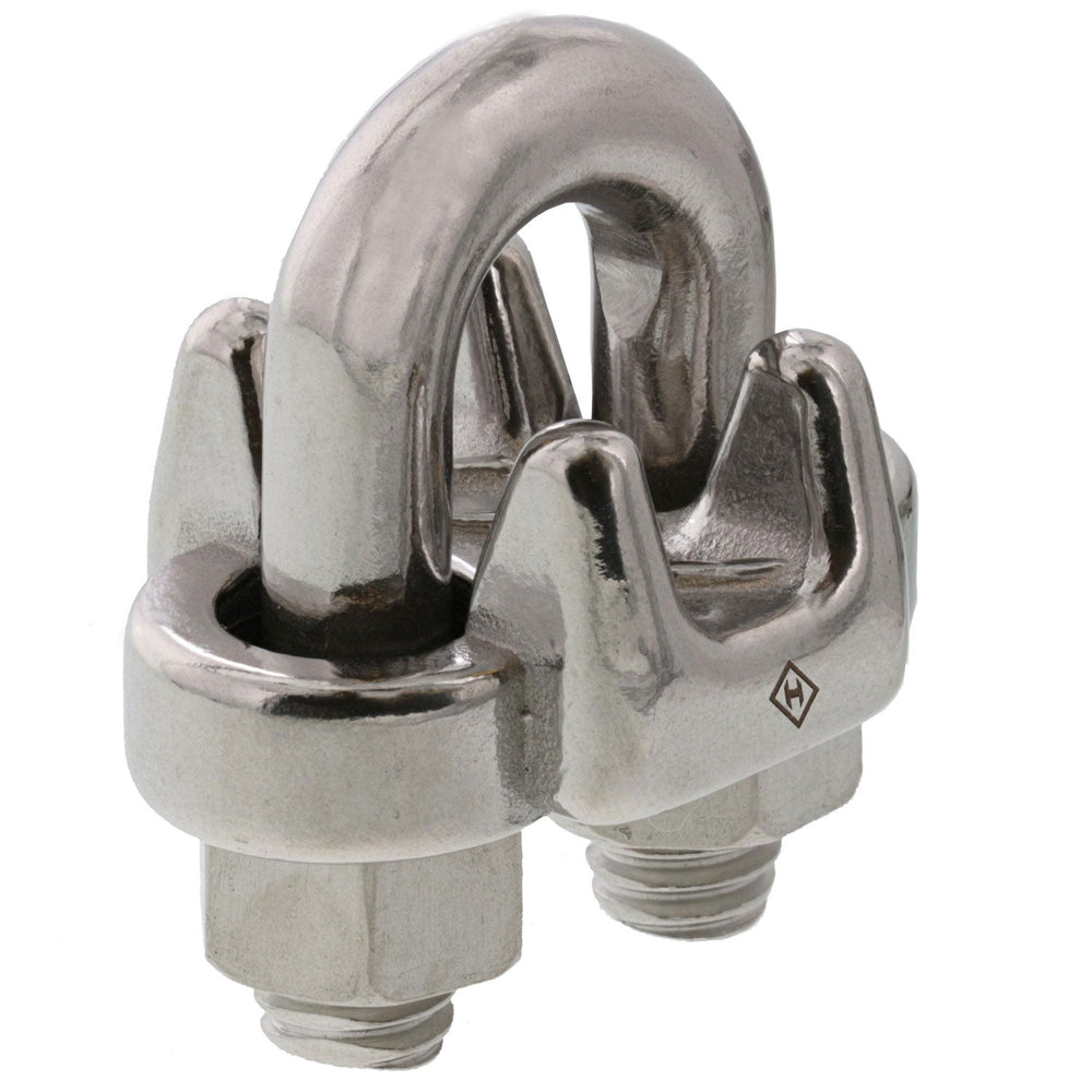 1/8" Type 316, Stainless Steel Cast Wire Rope Clip