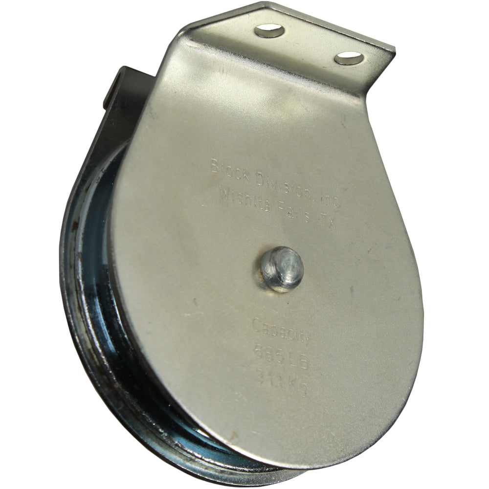 1/4" Cable x 2-1/2" Diameter Flat Mount Block