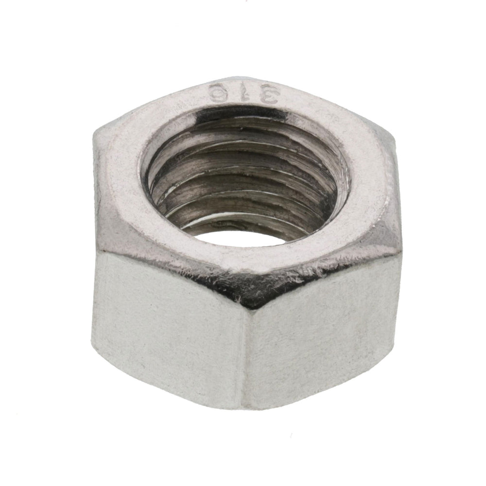 5/16" - 18 TPI, Stainless Steel Left Hand UNC Hex Nuts