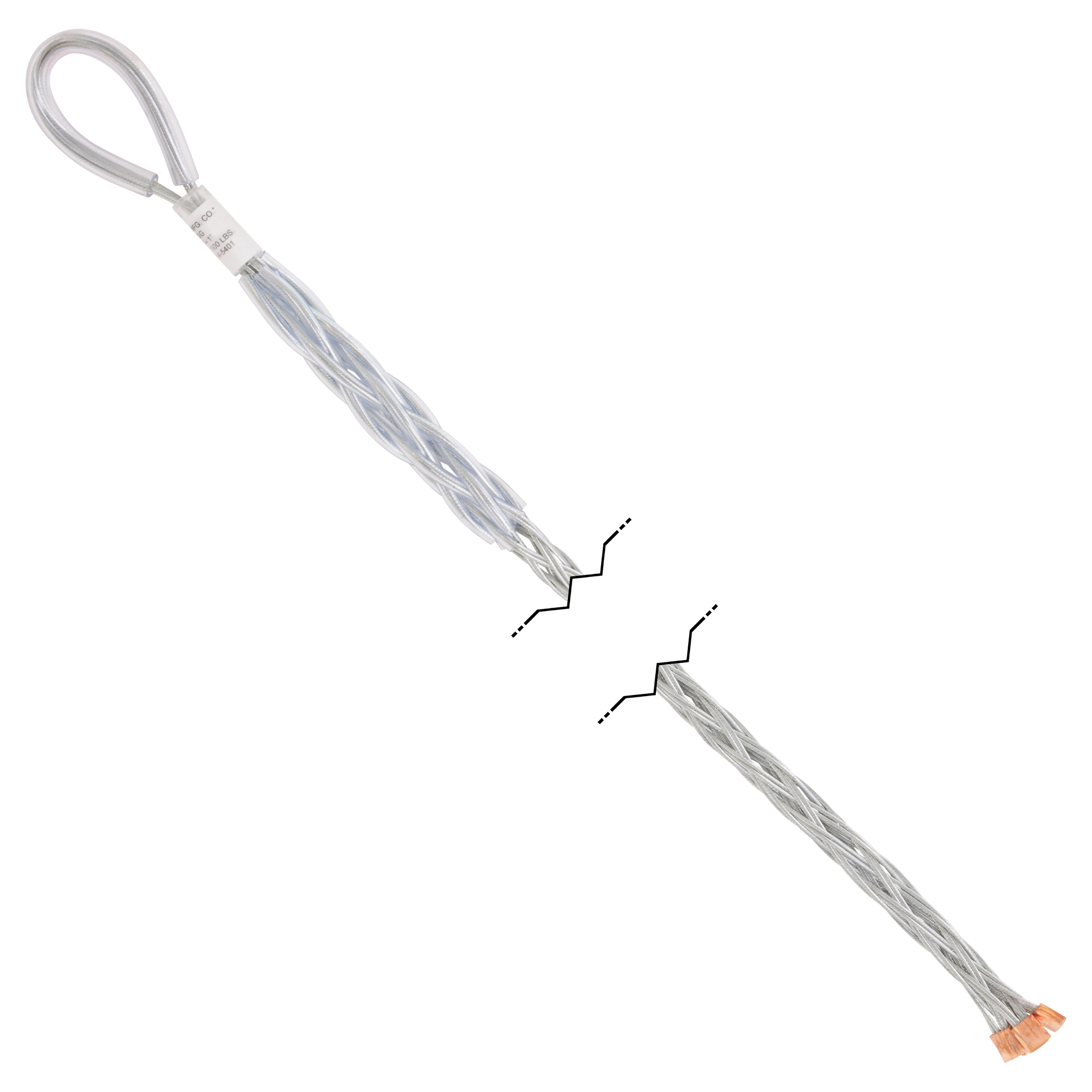 Lewis Half Snake Grip for 1/4" to 1/2" Wire