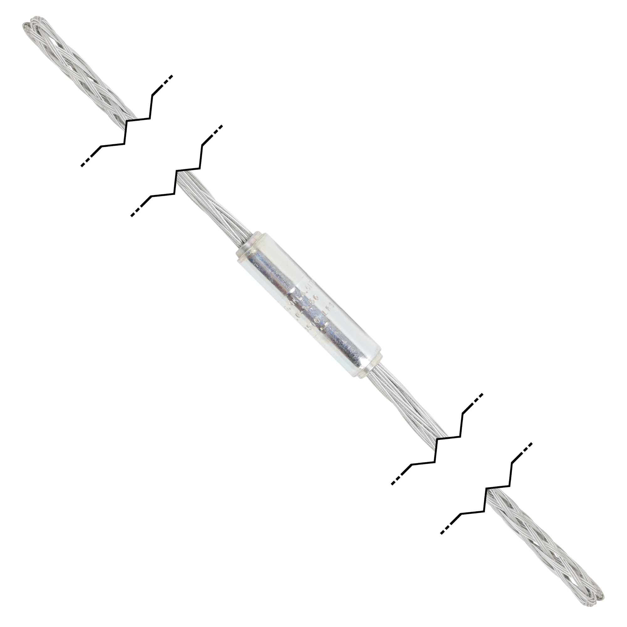 Lewis Snake Grip with Rotating Swivel And Reverse Weave Grip Ends for 1 ...