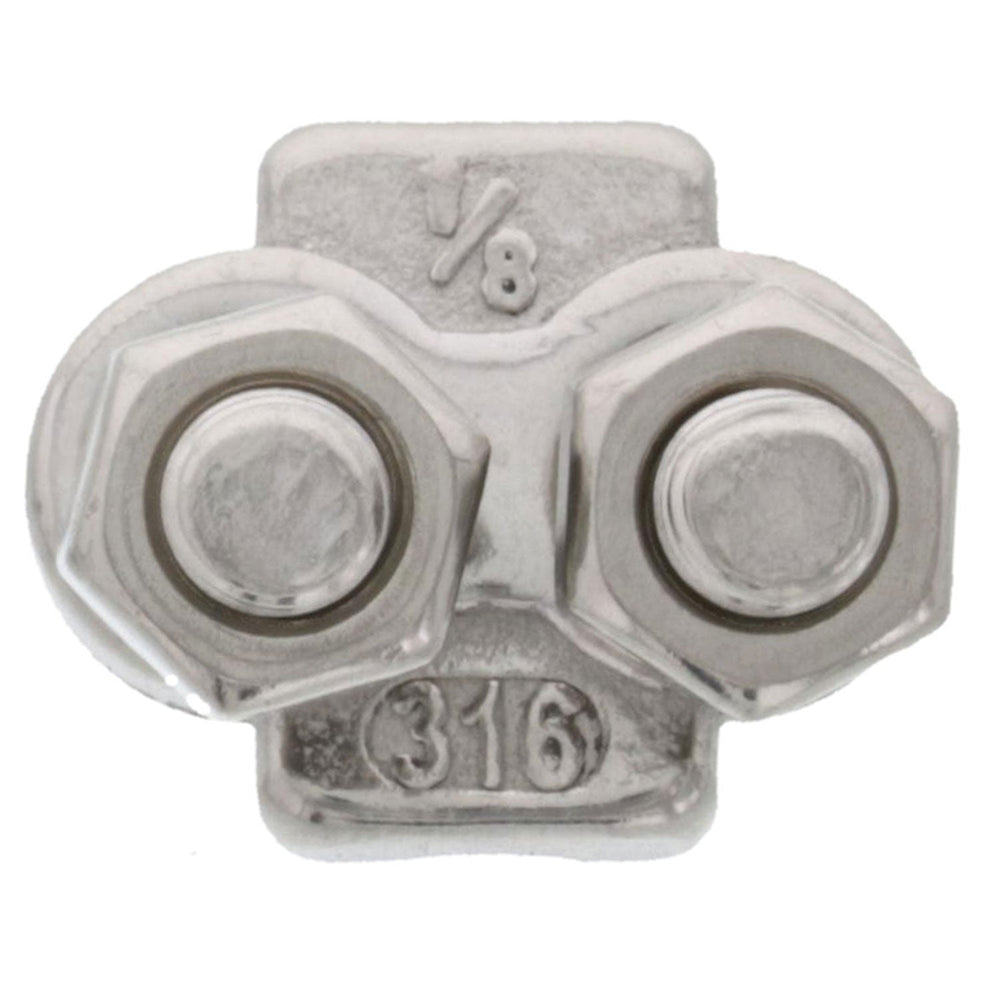 1/8" Type 316, Stainless Steel Cast Wire Rope Clip