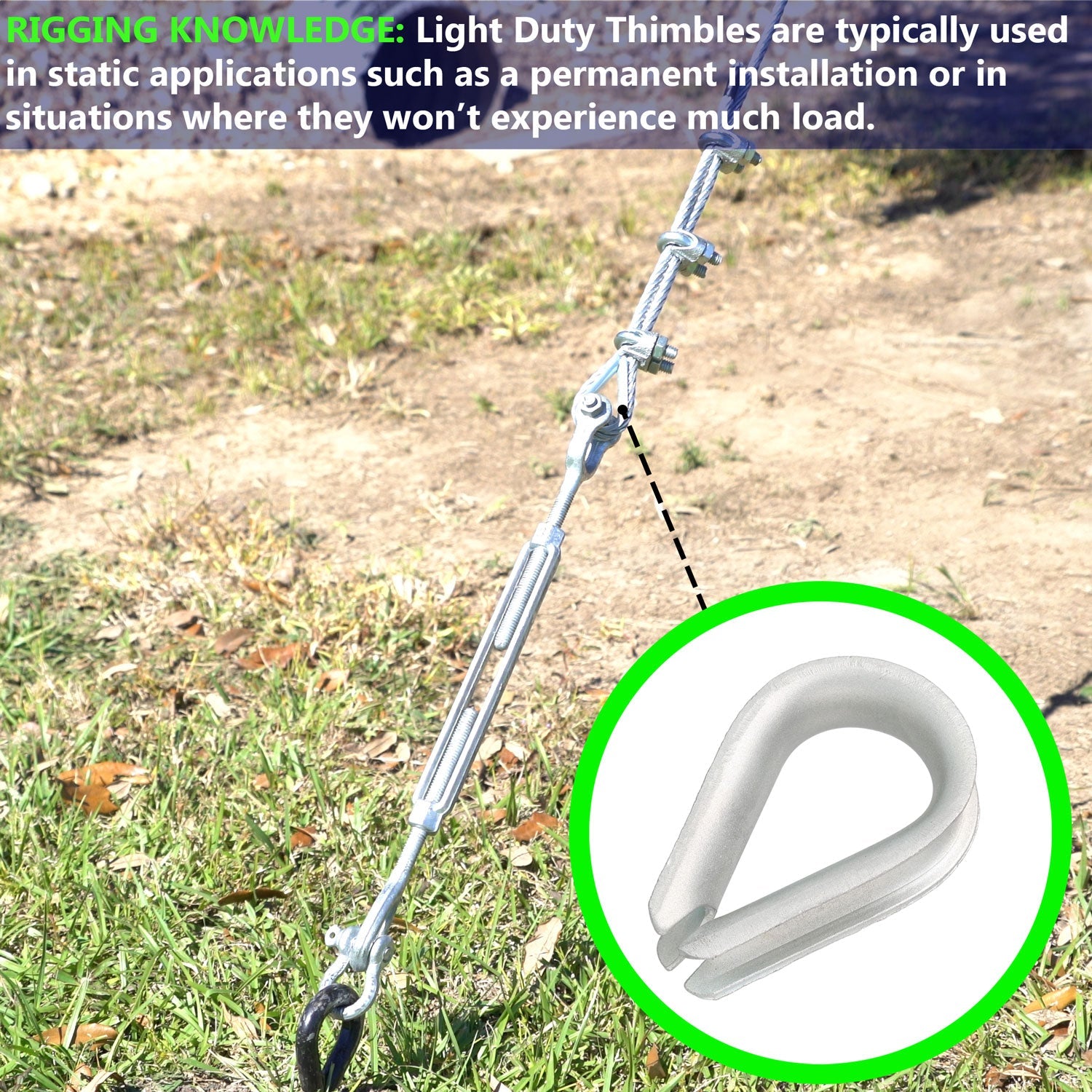 3/16" Light Duty Wire Rope Thimble
