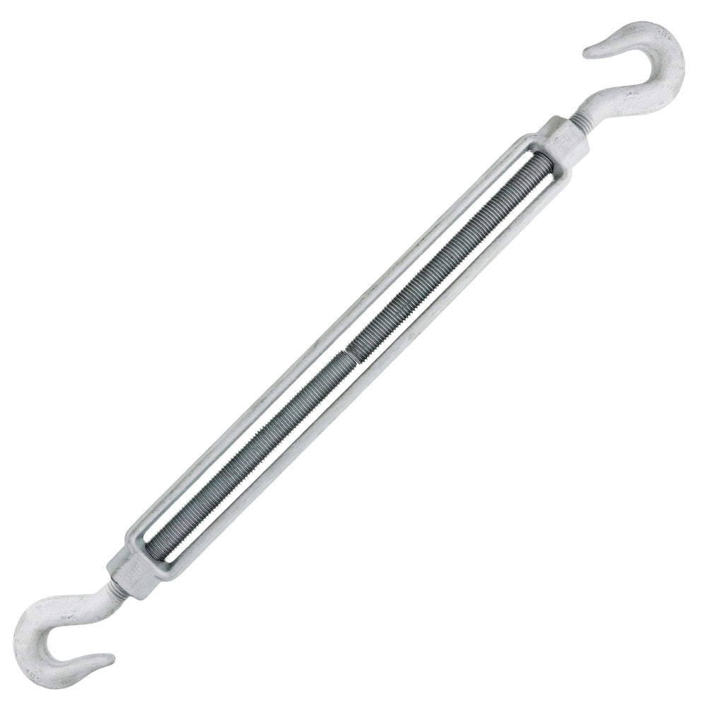1/4" x 4" Chicago Hardware Hot Dip Galvanized Hook x Hook Turnbuckle