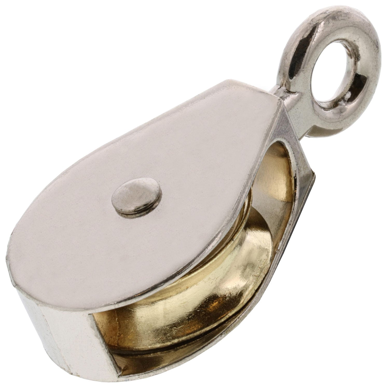 1/8" Line x 3/4" Diameter Light Duty Fixed Eye Single Pulley