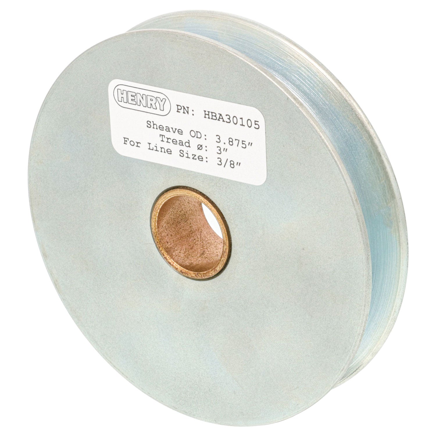 1/8" Cable x 2" Diameter Henry Block Zinc Plated Sheave with Self ...