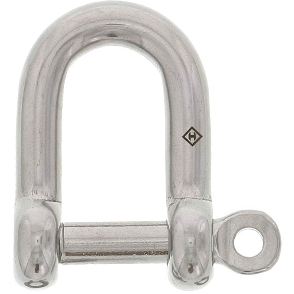 3/16" Stainless Steel Captive Pin D Shackle