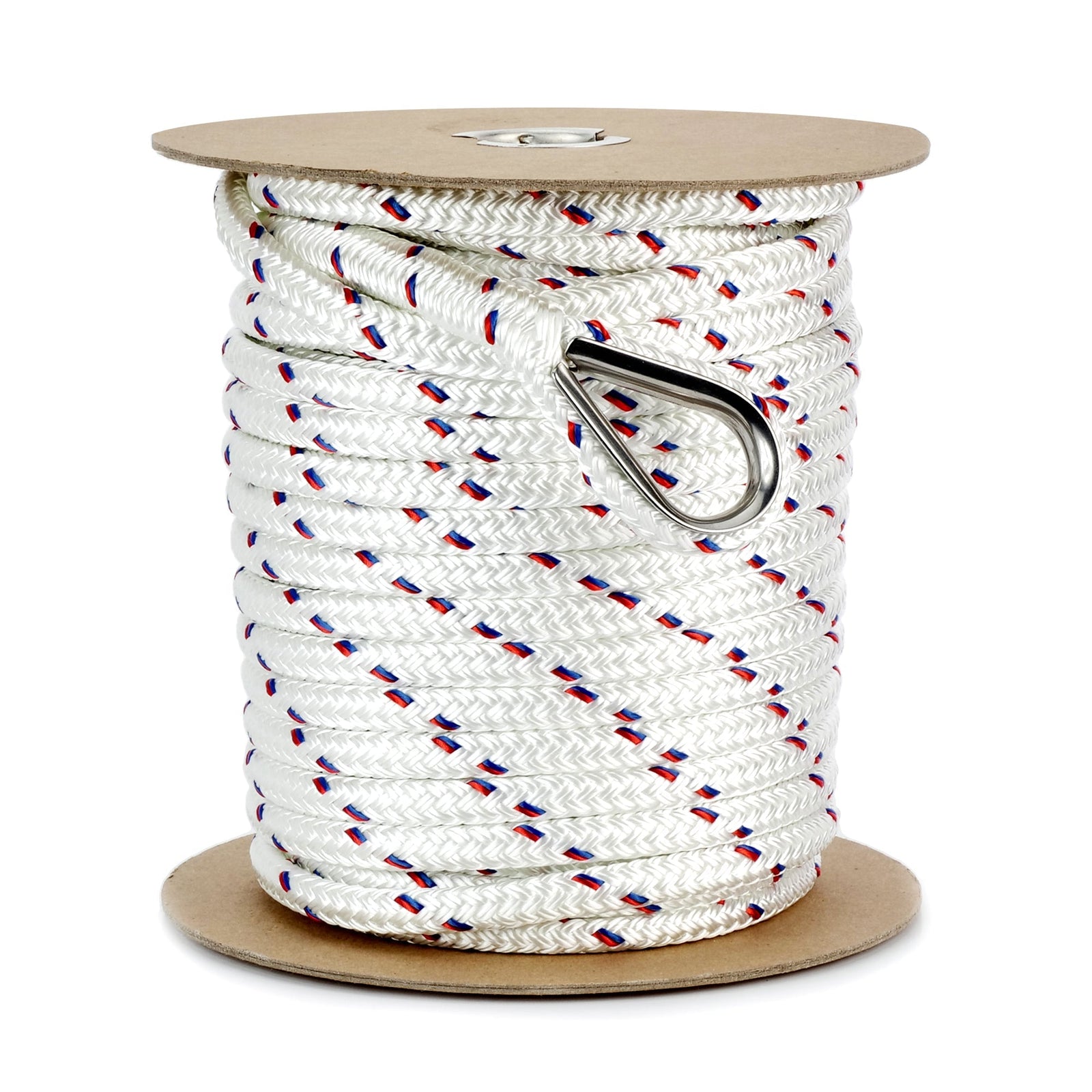 3/8" x 100' Double Braid Nylon Anchor Line Rope