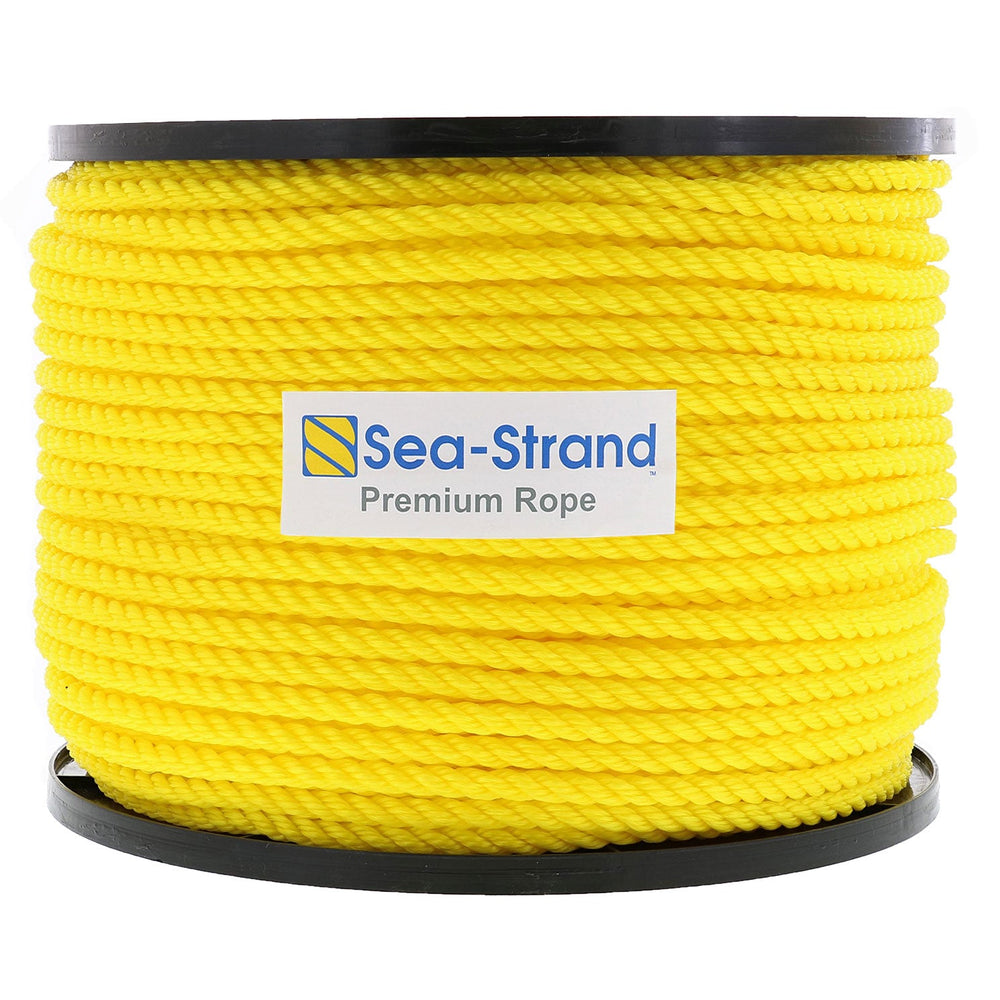 1/2" x 600' Reel, Yellow, 3-Strand Polypropylene Rope