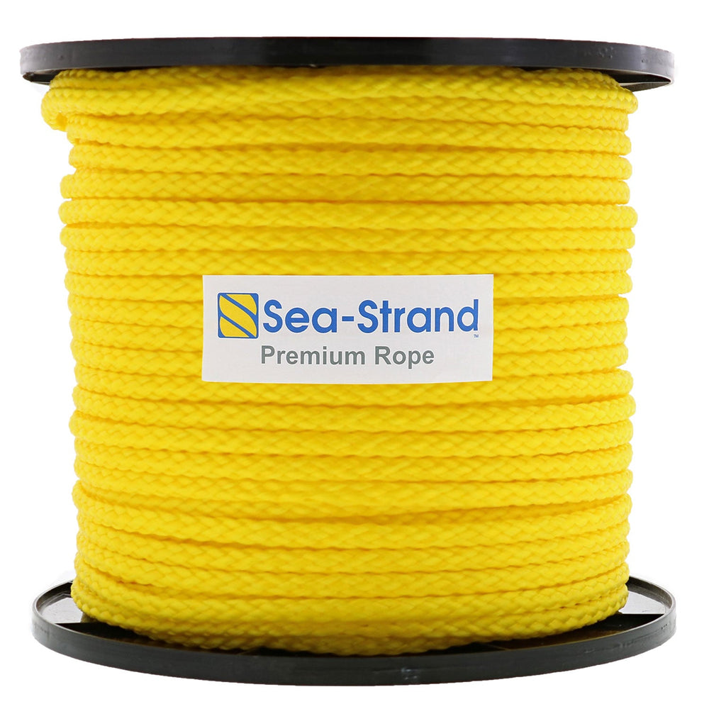 1/4" x 300' Reel, Yellow, Hollow Braid Polypropylene Rope