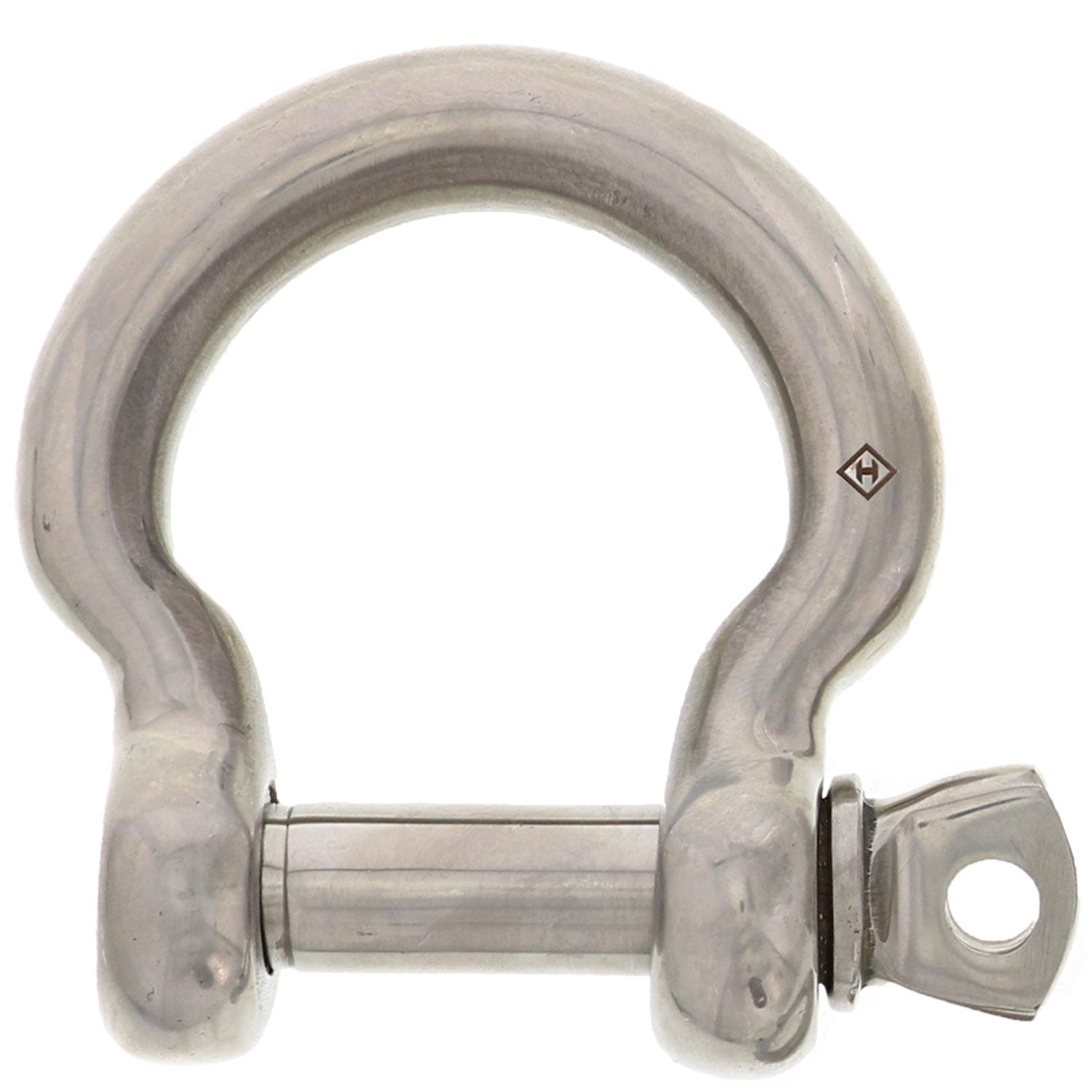 3/8" Stainless Steel Screw Pin Bow Shackle
