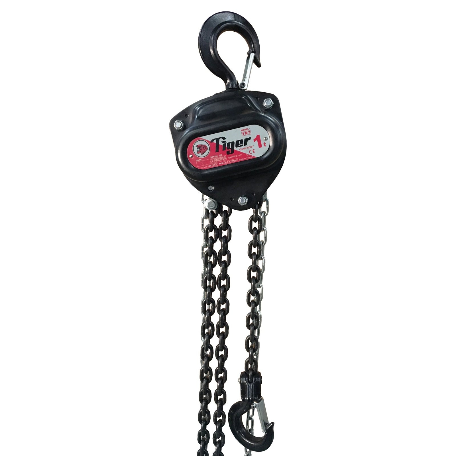 5 Ton x 10' Lift, Tiger Lifting TR7CB Manual Chain Block
