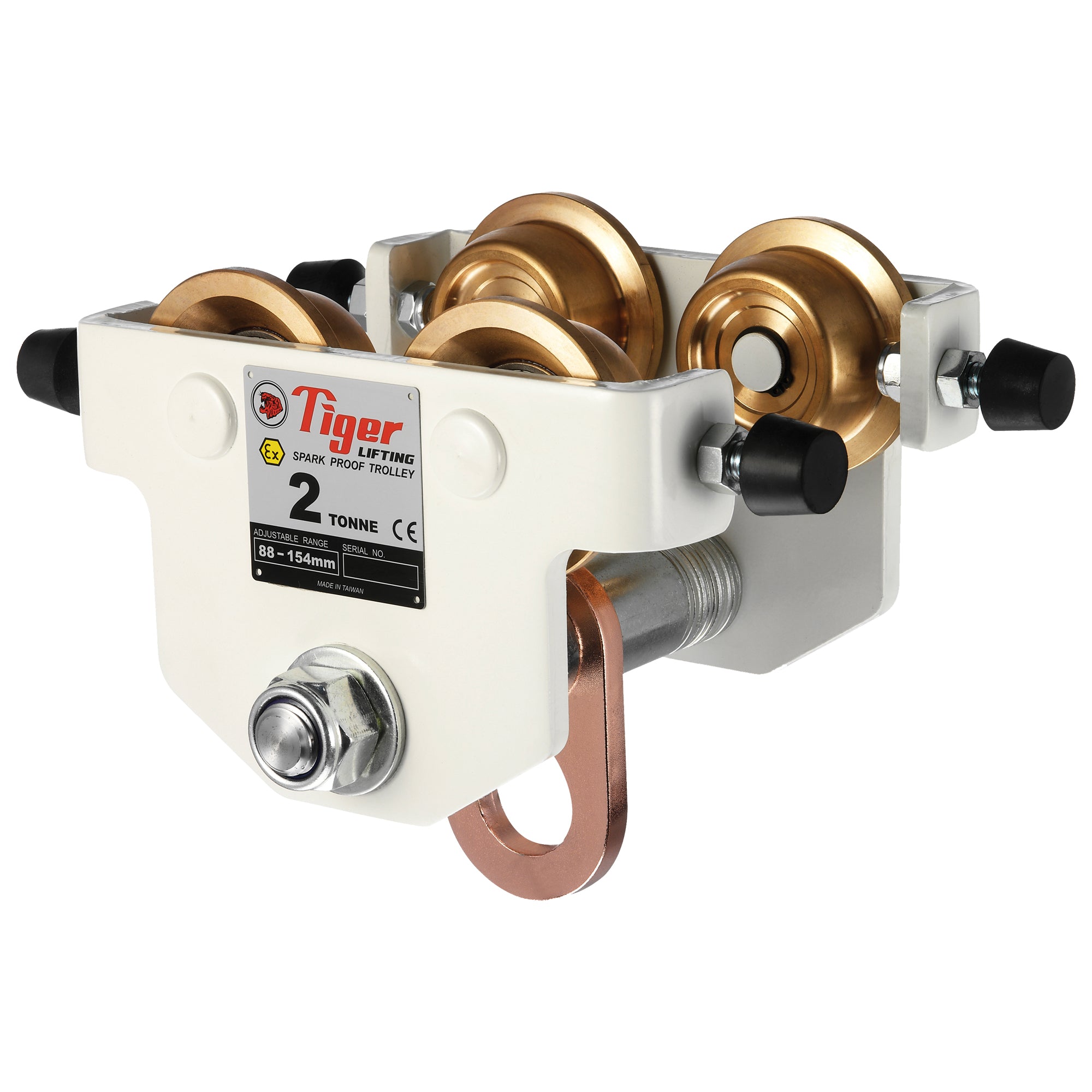 3 Ton Tiger Lifting TP Single-Bar Plain Hoist Beam Trolley